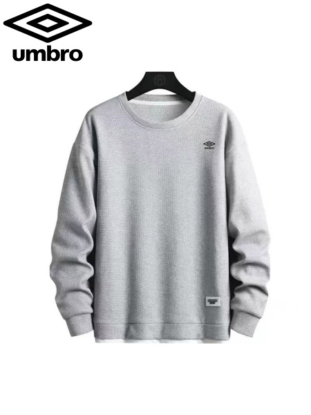 Свитшот Мужской UMBRO УФ-защита светло-серый Эластичная Политекс, размер 46, 48 полуприлегающий ...