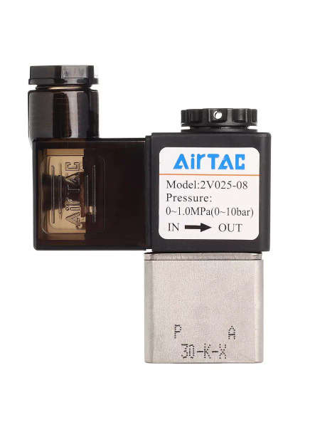 Пневмоклапан 2/2 Н.З. 2V02508B, с катушкой 24 VDC Airtac купить на OZON ...