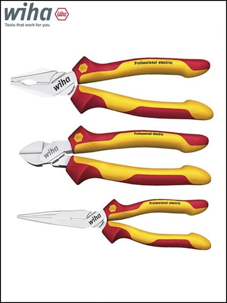 Набор премиум клещей Wiha 3Pcs DynamicJoint OptiGrip 1000 В VDE 43335 ...