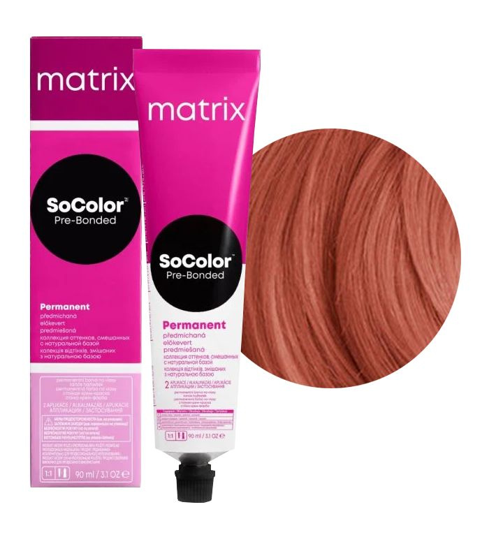 Краска для волос Matrix SoColor Pre-Bonded 7CG блондин медно-золотистый ...