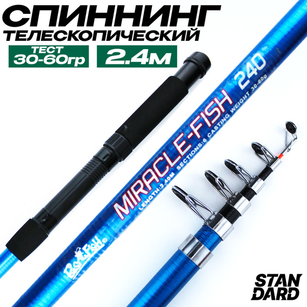 Спиннинг Full Fishing Miracle-Fish 240_красный_черный_Красный MIRACLE ...