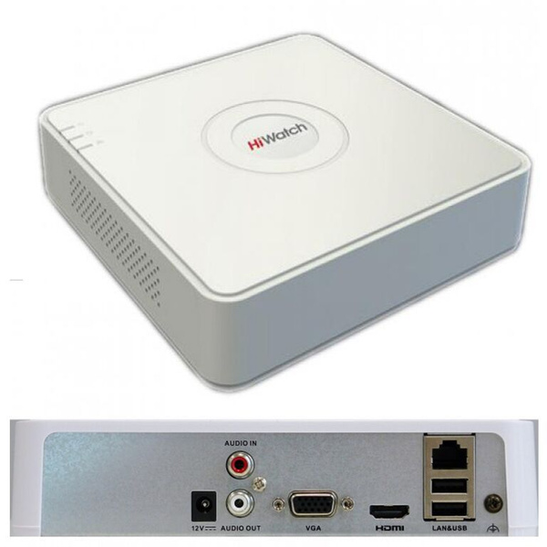 IP Видеорегистратор сетевой NVR HiWatch DS-N208(С) на 8 IP камер H.265 ...