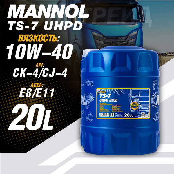 Масло моторное MANNOL 10W-40 Синтетическое - купить в интернет-магазине OZON (541268584)