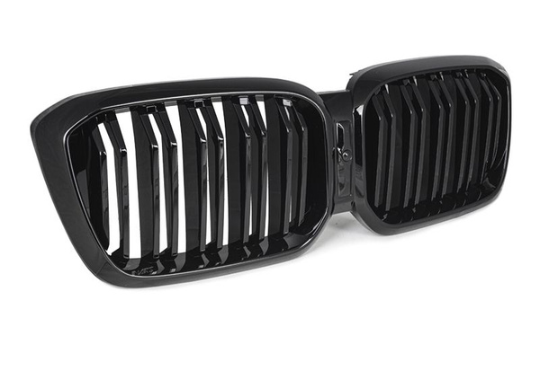 Решетки радиатора (ноздри) двойные черные глянец M-Performance для BMW ...