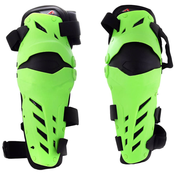 Наколенники для мотокросса шарнирные ATAKI SC-P212, Hi-Viz зеленый ...