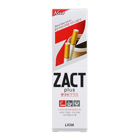 Lion Паста зубная Zact plus Отбеливающая, 150 г купить на OZON по низкой цене (1778378970)