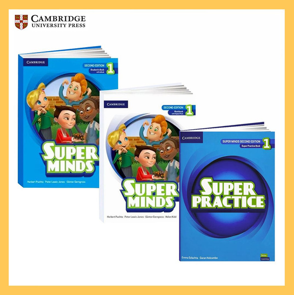 Super Minds 1 + Super Practice Book 1 без диска (2nd edition - Учебник ...
