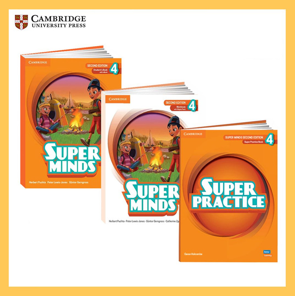 Super Minds 4 + Super Practice Book 4 (2nd edition - Учебник + Рабочая ...