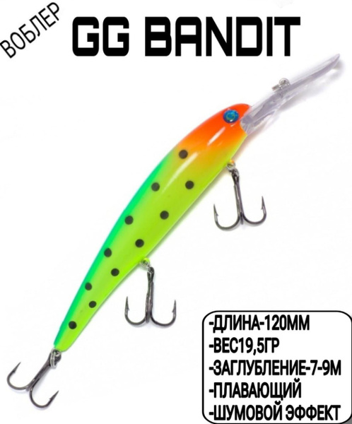 Воблер Минноу (Minnow) German GG Bandit, 7-9 м купить по выгодной цене ...