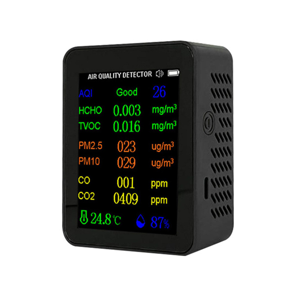 Портативный измеритель качества воздуха 9in1 PM2.5 PM10 CO CO2 TVOC - купить по выгодной цене в ...