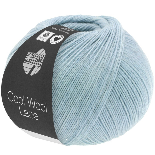 Пряжа для вязания Lana Grossa Cool Wool Lace (34 Pastellblau) 2 мотка ...