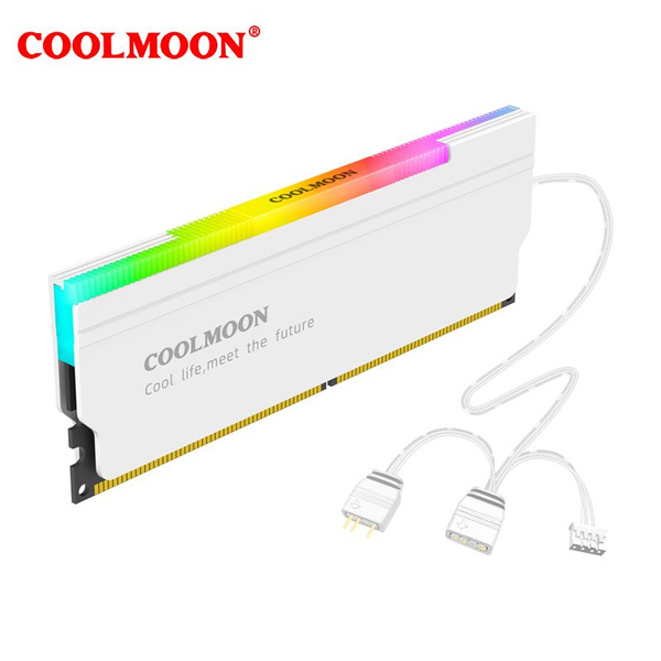 3шт (белый) Жилет памяти Cool Moon DDR5 DDR4 Shengyang synchronous 5V ...