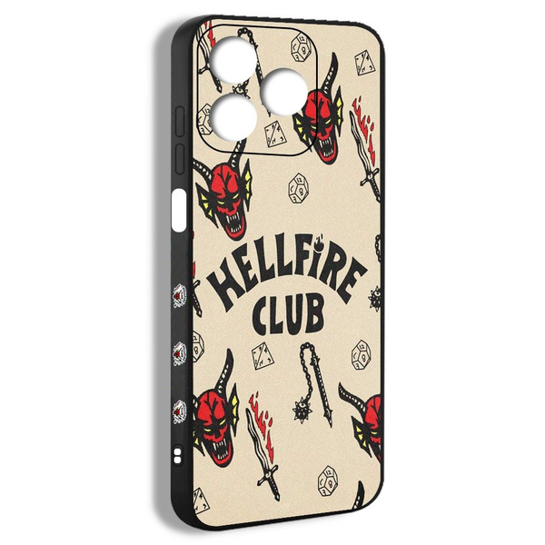 чехол для смартфона Подходит для Tecno Spark 10 4g Очень странные дела Hellfire Club Stranger