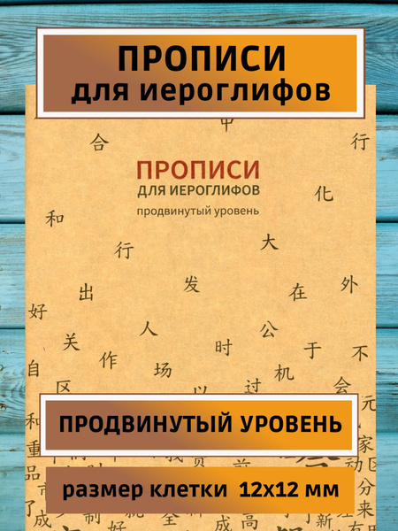 Китайские прописи для иероглифов / Тетрадь для иероглифов - купить с ...