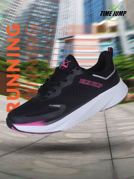 Кроссовки Женский TimeJump Текстиль, Резина Бег, Туризм, размер 36 G На любой сезон Шнурки ...
