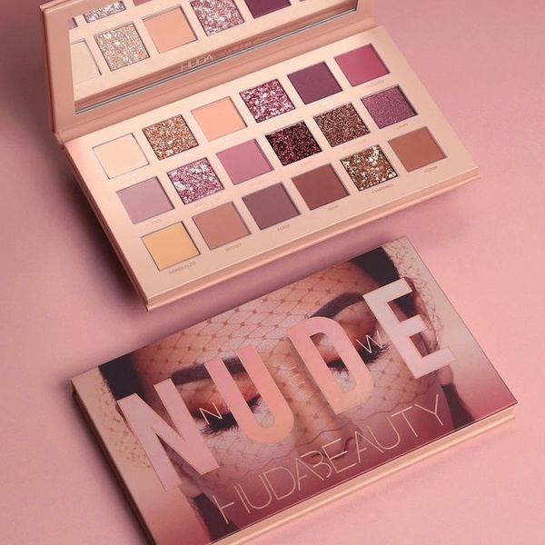 Huda Beauty Палетка теней для макияжа, тени для век и глаз 18 ярких ...