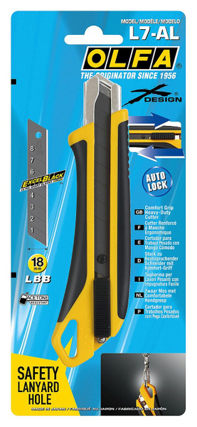 OLFA Autolock 18 мм, Нож (OL-L7-AL) - купить по доступной цене в интернет-магазине OZON (1468967838)