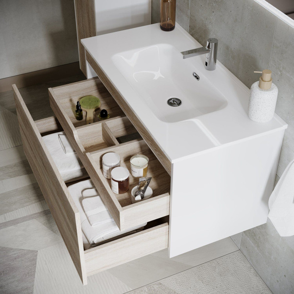 Мебель для ванной Sancos Smart SM80E дуб бардолино - купить с доставкой ...