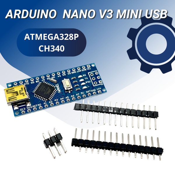 Характеристики Arduino Nano V 3 0 Mini Usb Atmega328p Ch340 не
