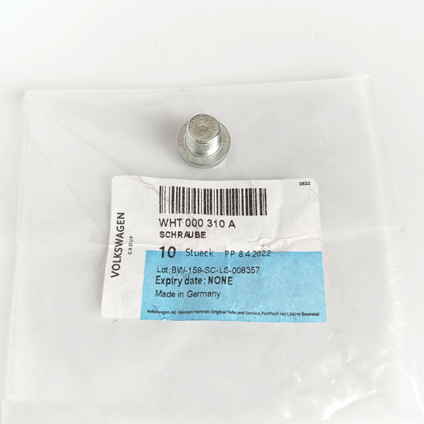 Пробка сливная поддона АКПП VAG WHT000310A VW Polo, Tiguan, Passat ...