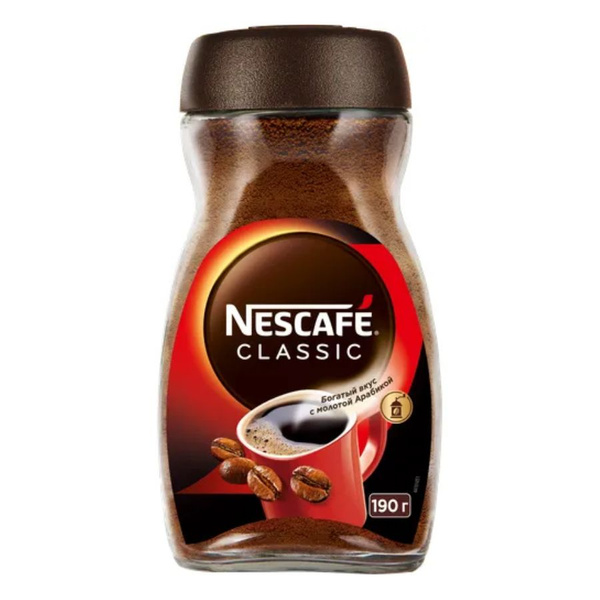 Кофе растворимый Nescafe Classic 190 грамм - купить с доставкой по ...