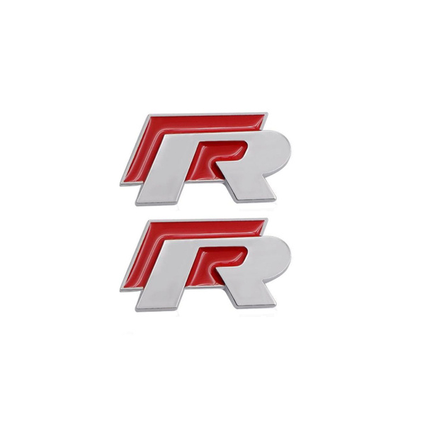 Комплект: эмблема R-line красная на Volkswagen 2 шт. - купить по ...