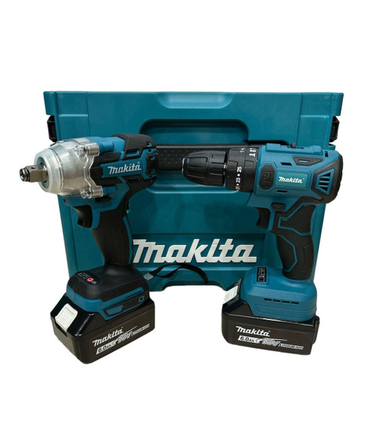 Набор 2 в 1 гайковерт аккумуляторный, шуруповерт 18V 2акб - купить в ...