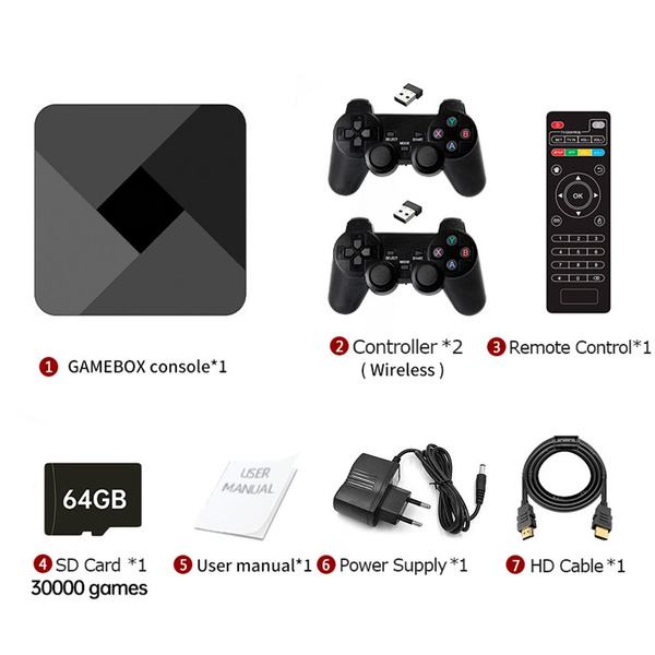 GAMEBOX G5 S905L WiFi 4K HD Super X Консоль 40000+ Ретро Классическая ...