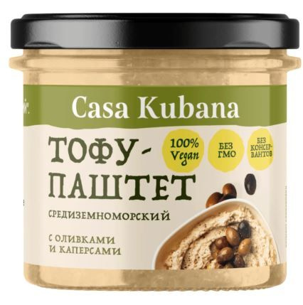 Тофу-паштет Casa Kubana Средиземноморский, 90г - купить с доставкой по ...