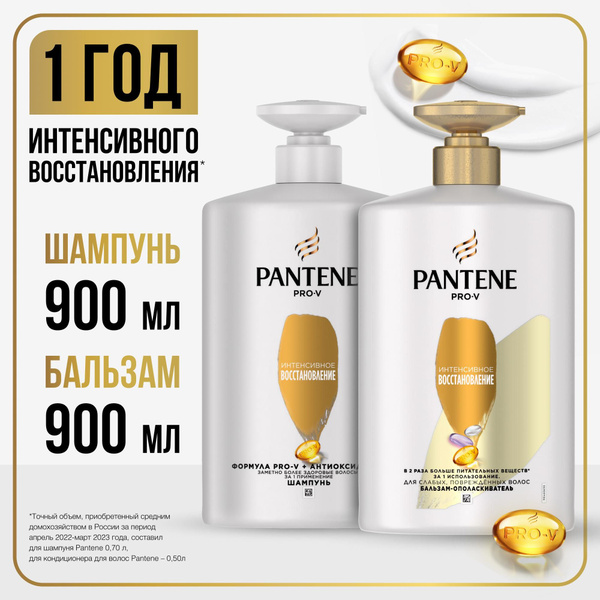 PANTENE Набор для волос Шампунь и бальзам женский Интенсивное ...