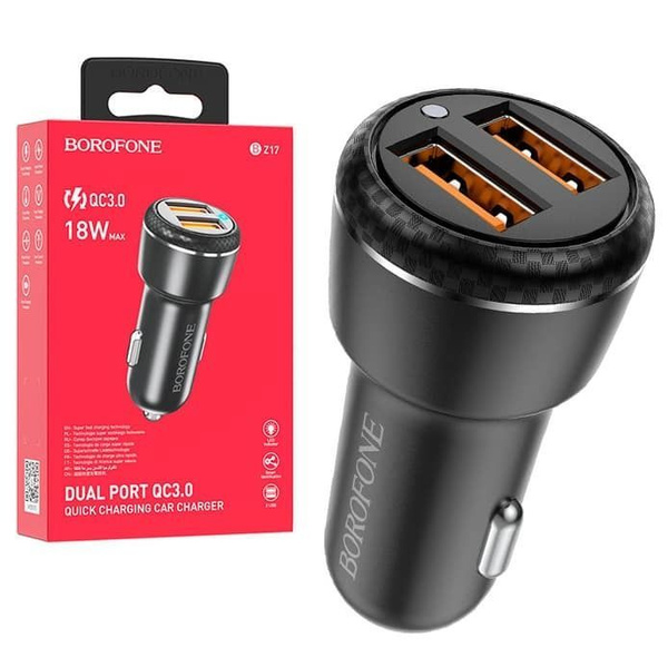 Автомобильное зарядное устройство BOROFONE BZ17 - купить по доступным ценам в интернет-магазине ...