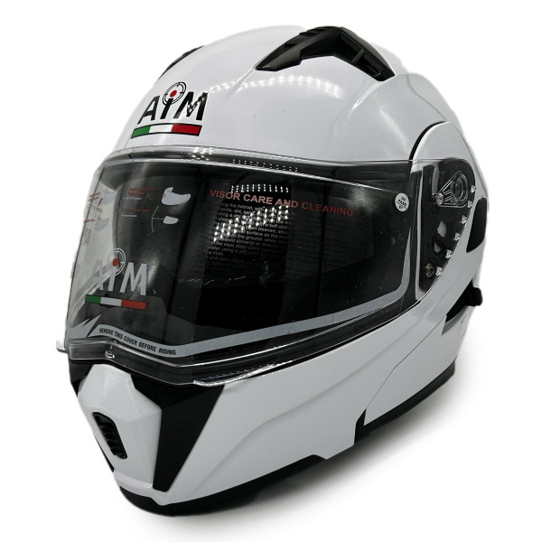 Шлем для снегохода AIM JK906 WHITE GLOSSY (ЭП) - купить с доставкой по ...
