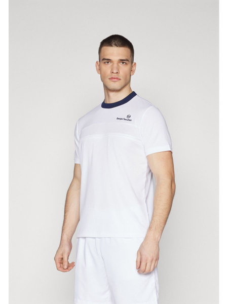 Футболка Sergio Tacchini, размер 58, цвет белый, темно-синий - купить ...