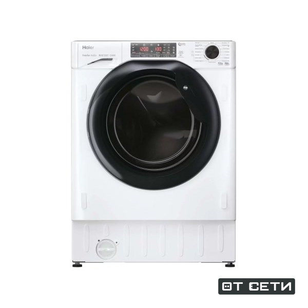 Встраиваемая стиральная машина Haier HWDQ90B416FWB-RU, белый - купить по выгодной цене в ...