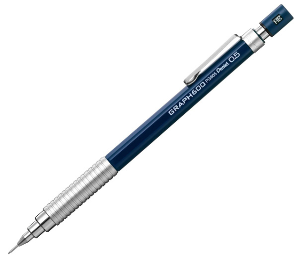 Механический карандаш PENTEL GRAPH 600 PG605-С NAVY BLUE 0.5 мм синий ...