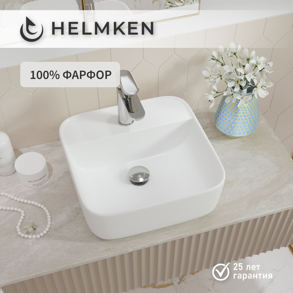 Характеристики Накладная раковина для ванной Helmken 46839010: раковина на столешницу ...