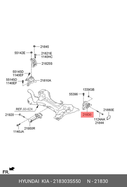 Деталь автомобиля Hyundai-KIA 218303S550 купить на OZON по низкой цене ...