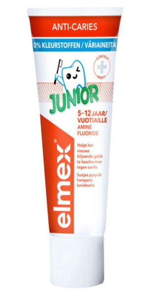 Зубная паста Elmex Junior/Элмекс 5-12 лет Защита от кариеса, 75 мл ...