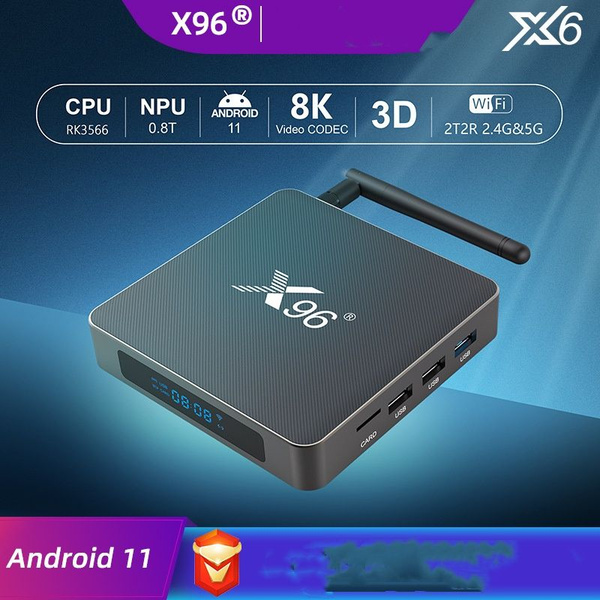 Медиаплеер X96 X6（2）, USB, HDMI, серый, Android купить по низкой цене с доставкой в интернет ...
