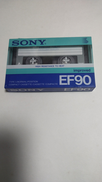 Аудио кассета SONY EF90 да всё верно та самая SONY Made in Japan ...