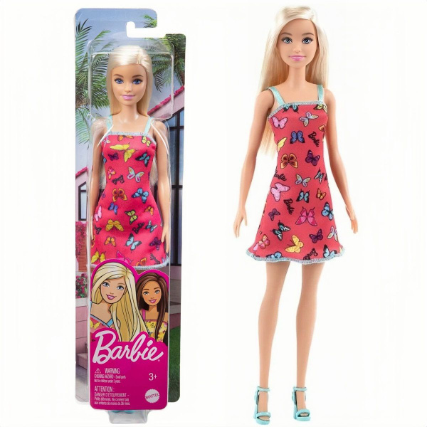 Кукла Барби серия "Супер стиль" Barbie Fashionistas в "розовом платье с ...