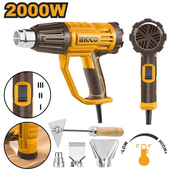 Строительный фен INGCO 2000 Вт HG200047 INDUSTRIAL - купить по выгодной ...