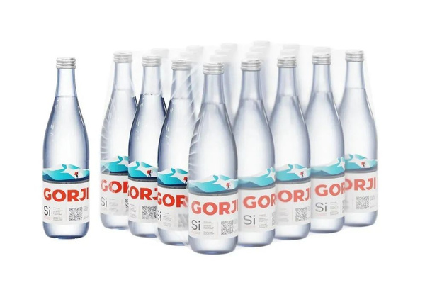 Минеральная лечебно-столовая вода Gorji газированная 0,5 л, стекло, 20 ...
