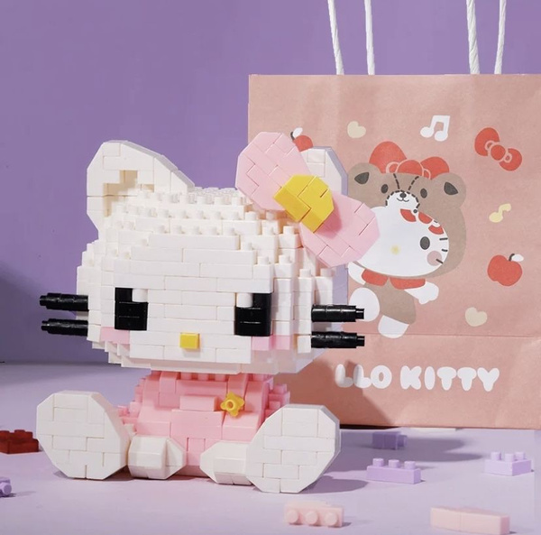 Bricks 3D Конструктор из миниблоков "Китти" "Hello Kitty" - купить с ...