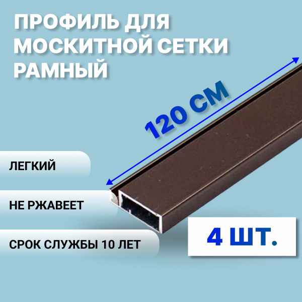Характеристики Профиль для москитной сетки рамный алюминиевый ...