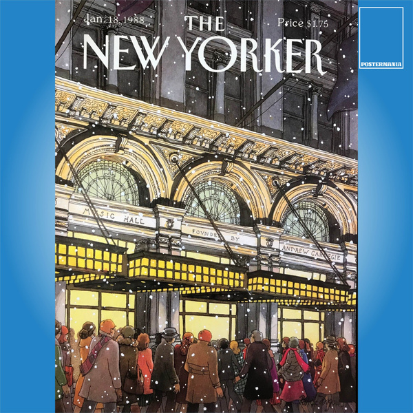 Постер Постермания Картины художников The New Yorker Зима Январь 1988, 40 30 купить c доставкой ...