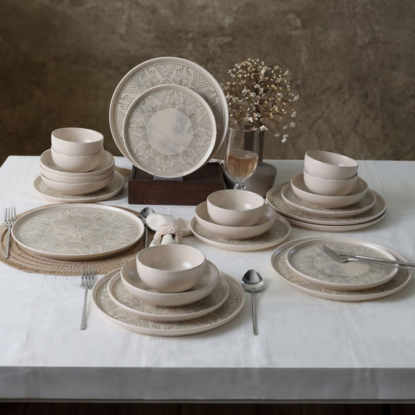Keramika Сервиз обеденный "organic набор столовой посуды" из 24 предм ...