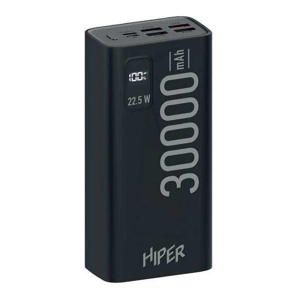 Внешний аккумулятор (Power Bank) HIPER ep 30000 black - купить по ...
