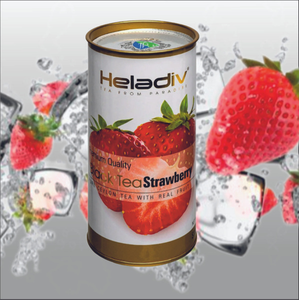 Heladiv Strawberry (клубника), черный листовой, 100г - купить с ...