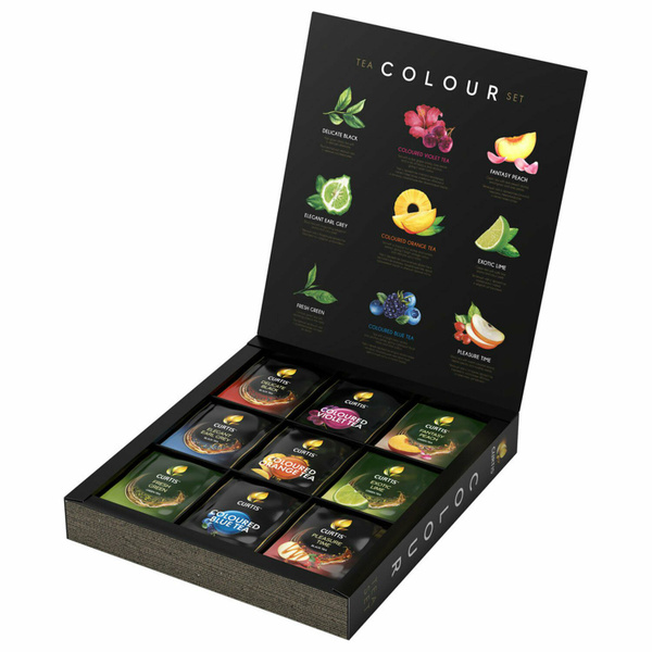 Чай Curtis Colour, Ассорти, 9 вкусов, 54 пакетика - купить с доставкой ...